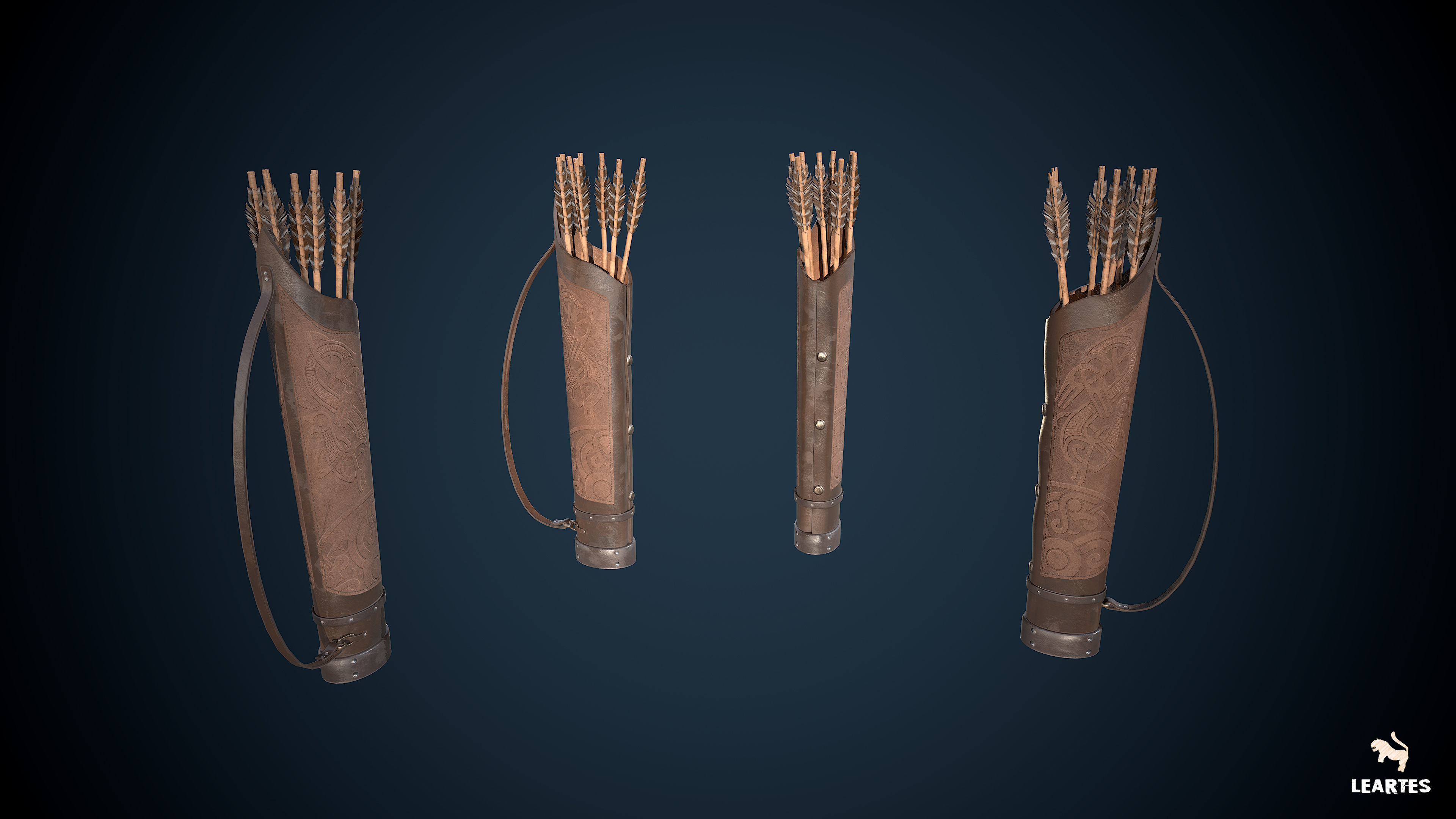 3D model Viking Quiver Game-Ready VR / AR / low-poly | CGTrader