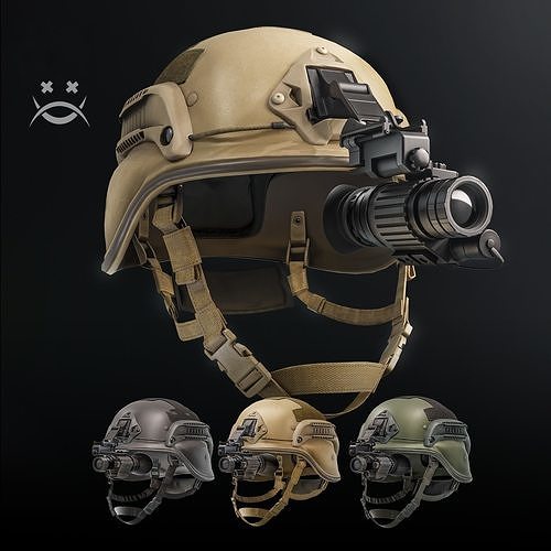 3D model Tactical helmet VR / AR / low-poly | CGTrader