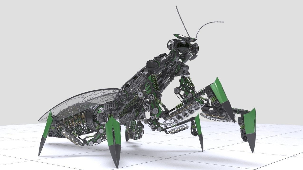 Mechanical mantis 3D model | CGTrader