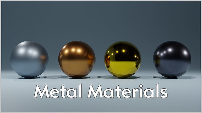 Texture Metal materials pack VR / AR / low-poly | CGTrader