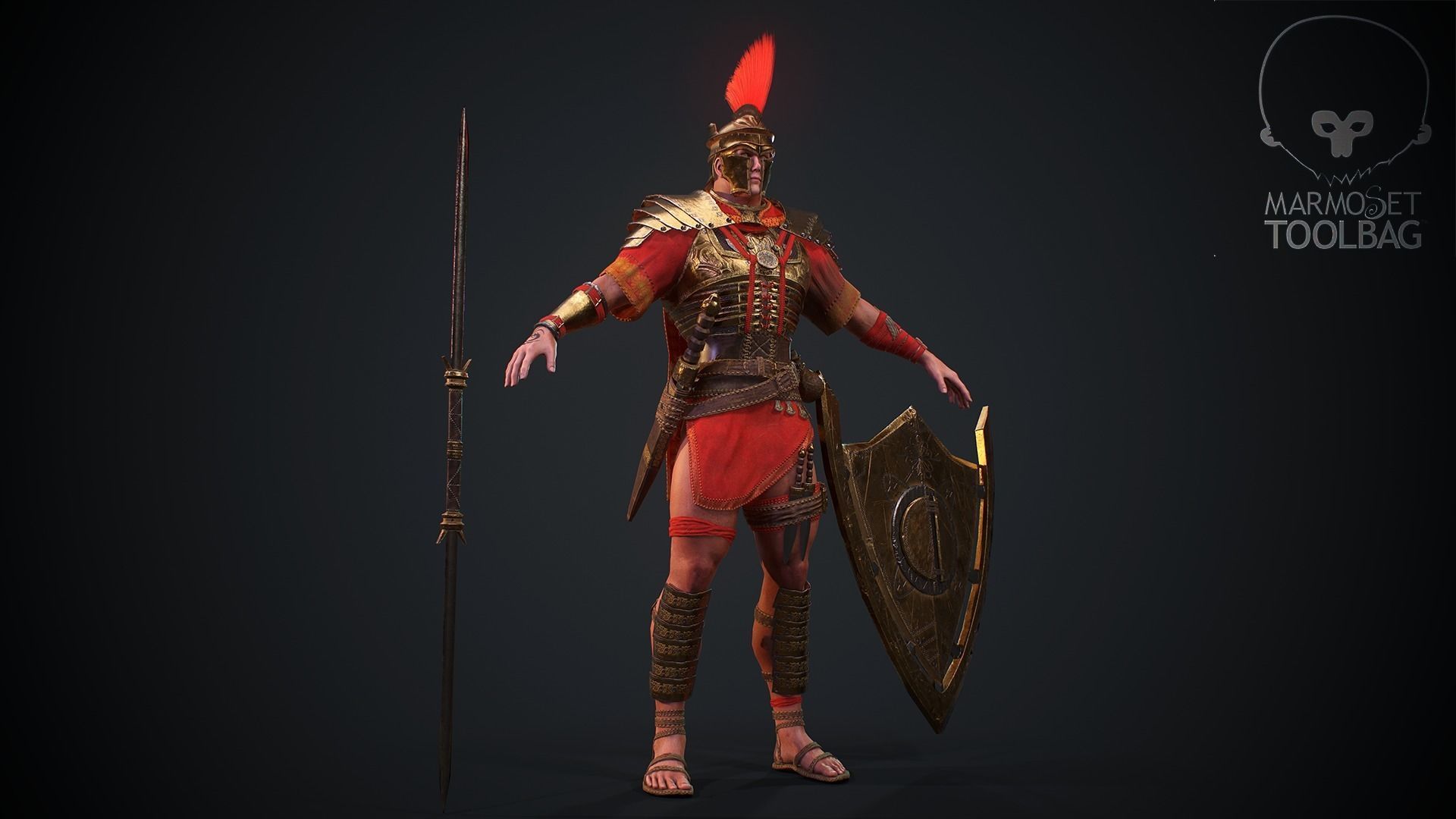 3D model Gladiator Prime VR / AR / low-poly rigged | CGTrader