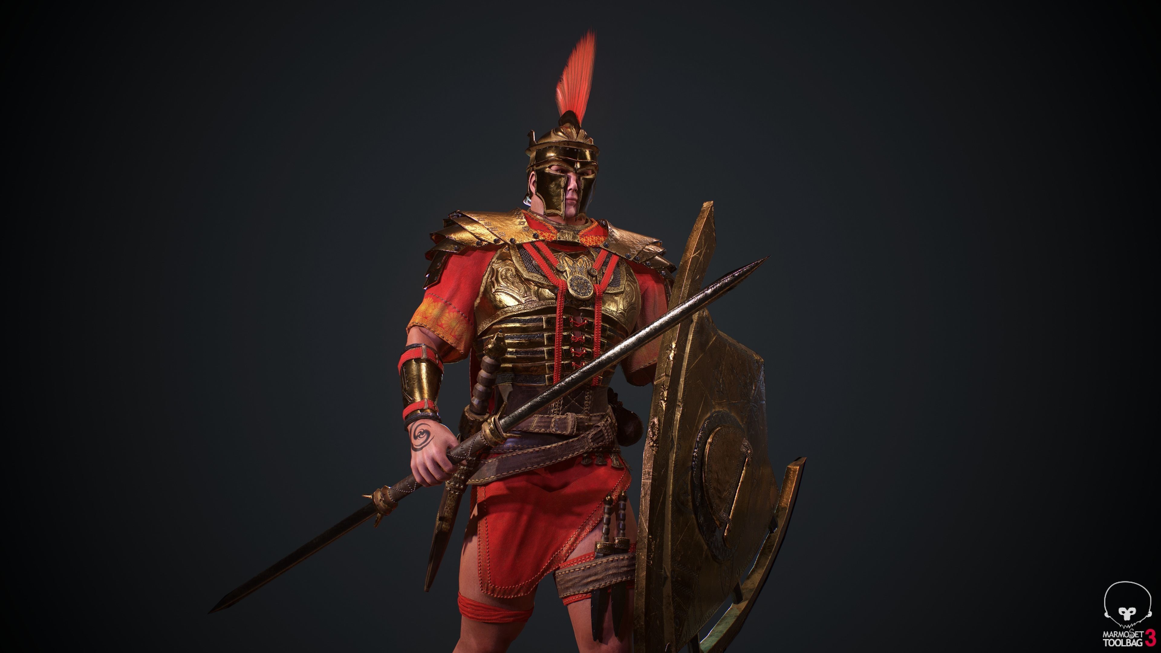 3D model Gladiator Prime VR / AR / low-poly rigged | CGTrader