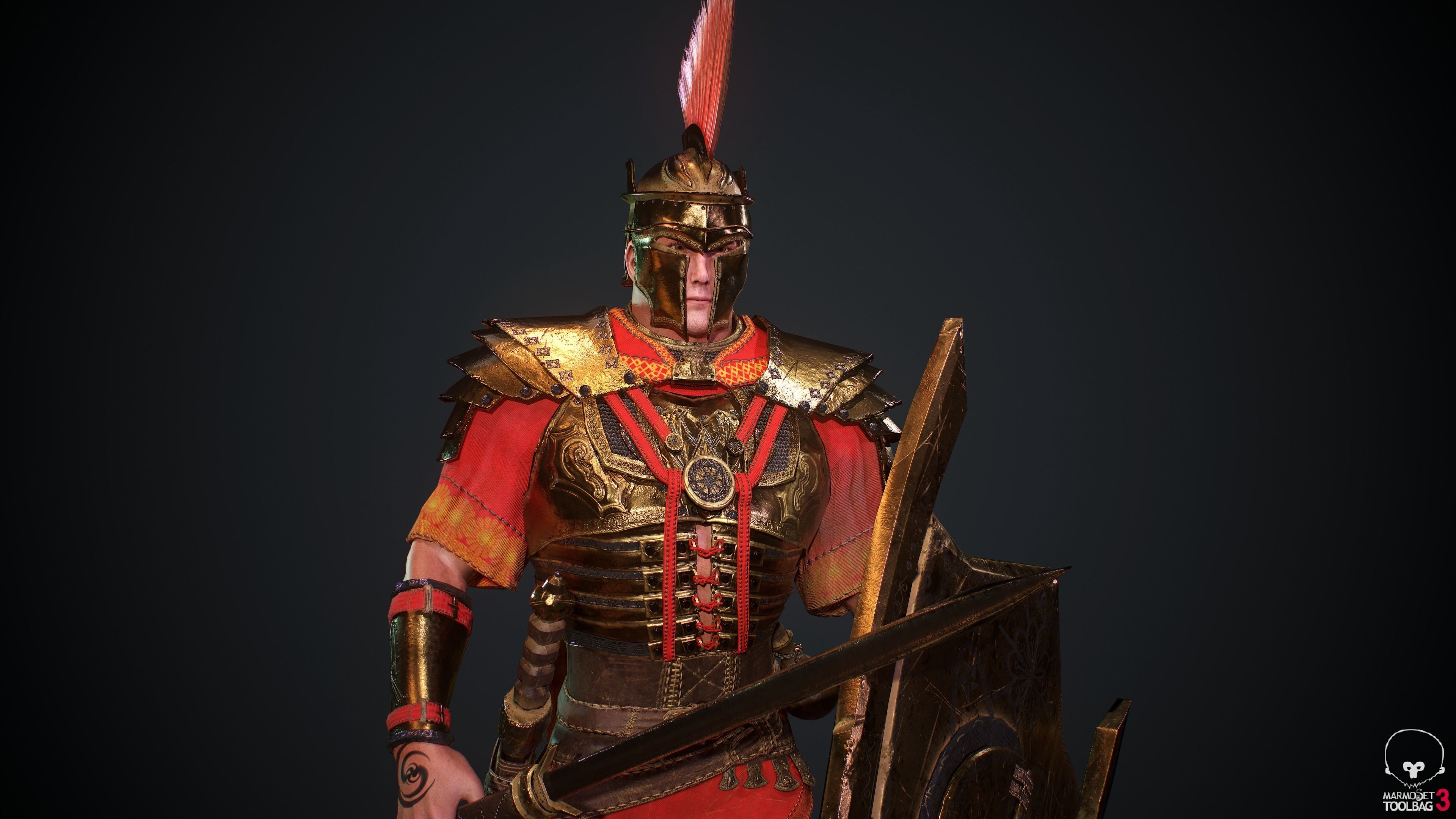 3D model Gladiator Prime VR / AR / low-poly rigged | CGTrader