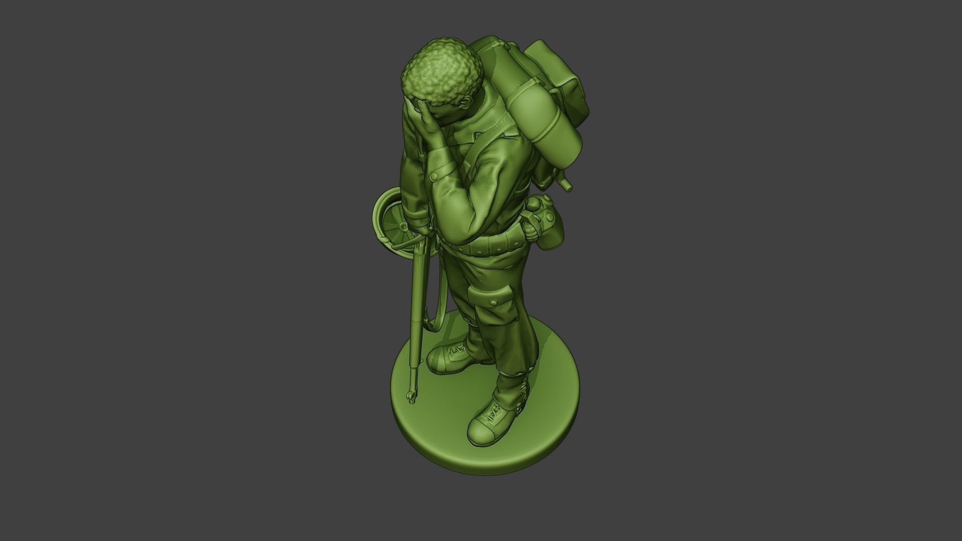 American soldier ww2 Crying A11 3D model 3D printable | CGTrader