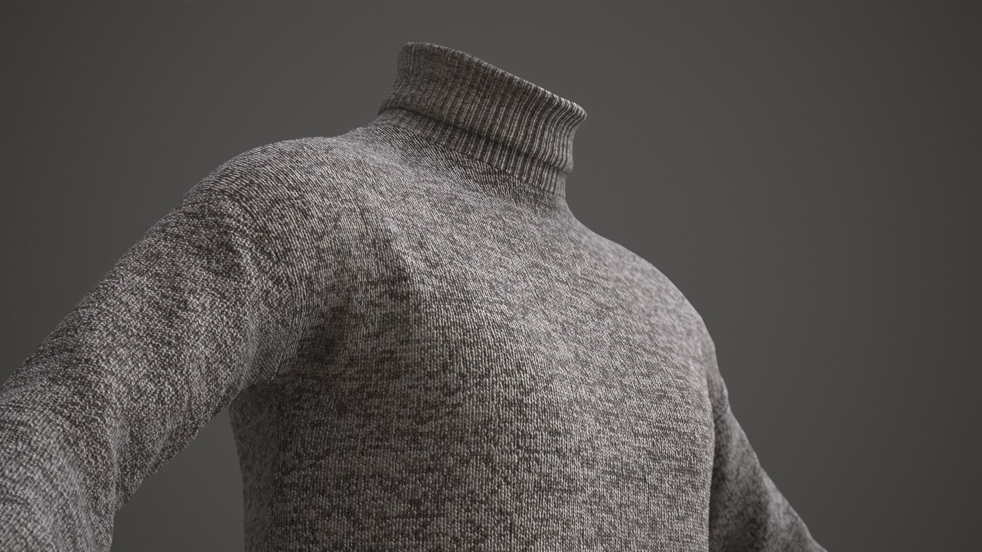 3D model Gray sweater VR / AR / low-poly | CGTrader