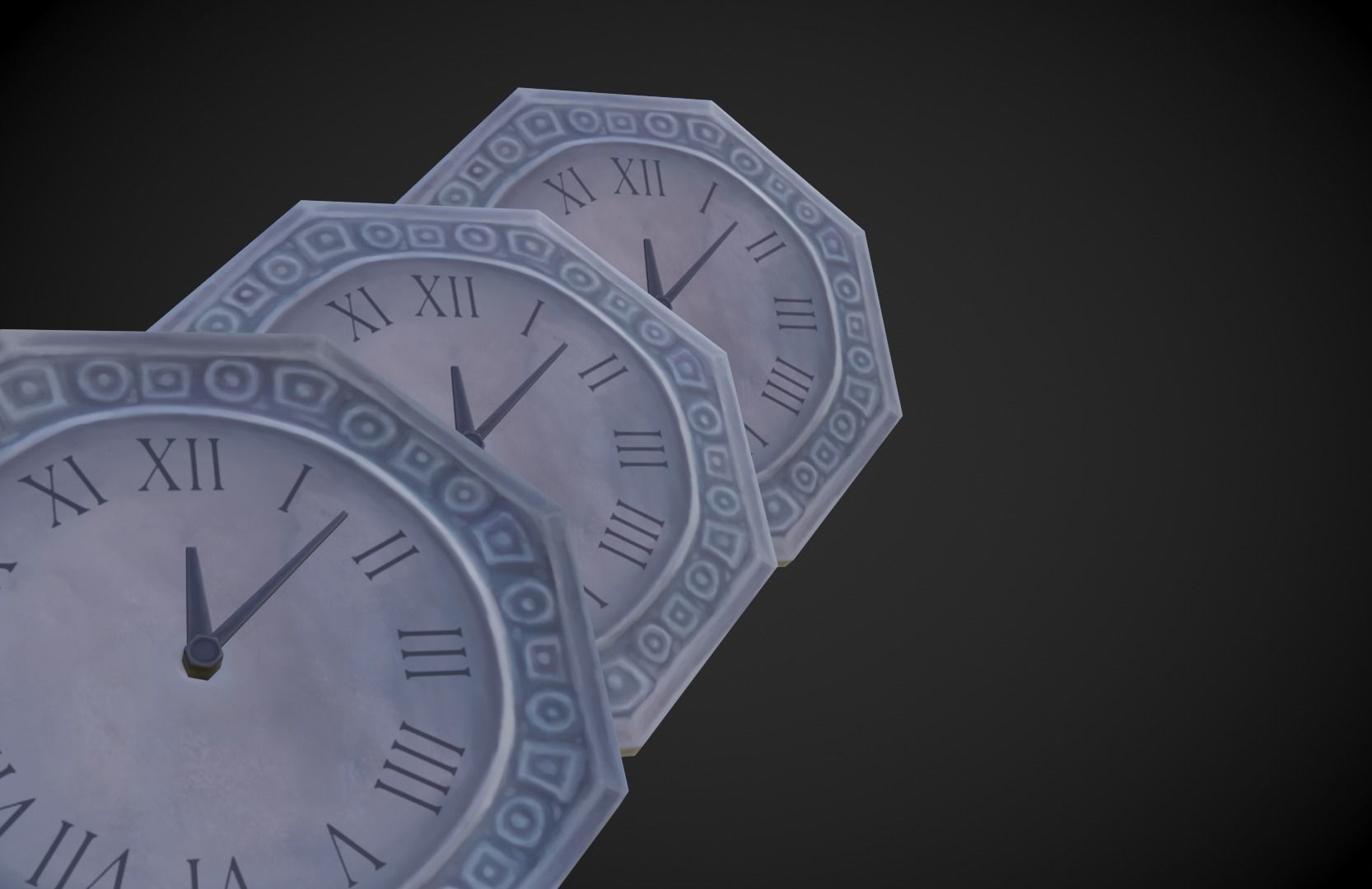 3D model Wall Clocks - Stylized VR / AR / low-poly | CGTrader