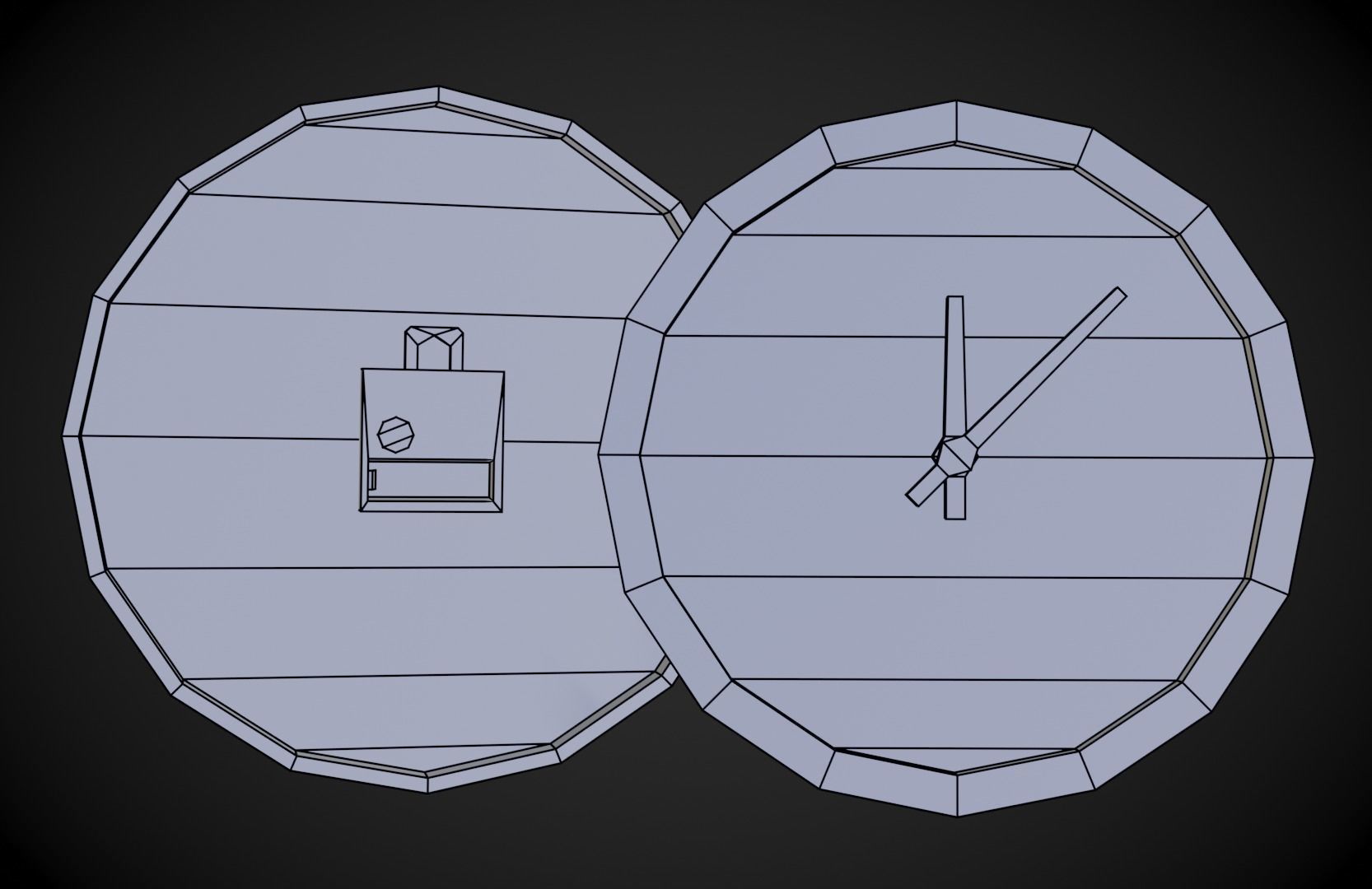 3D model Wall Clocks - Stylized VR / AR / low-poly | CGTrader