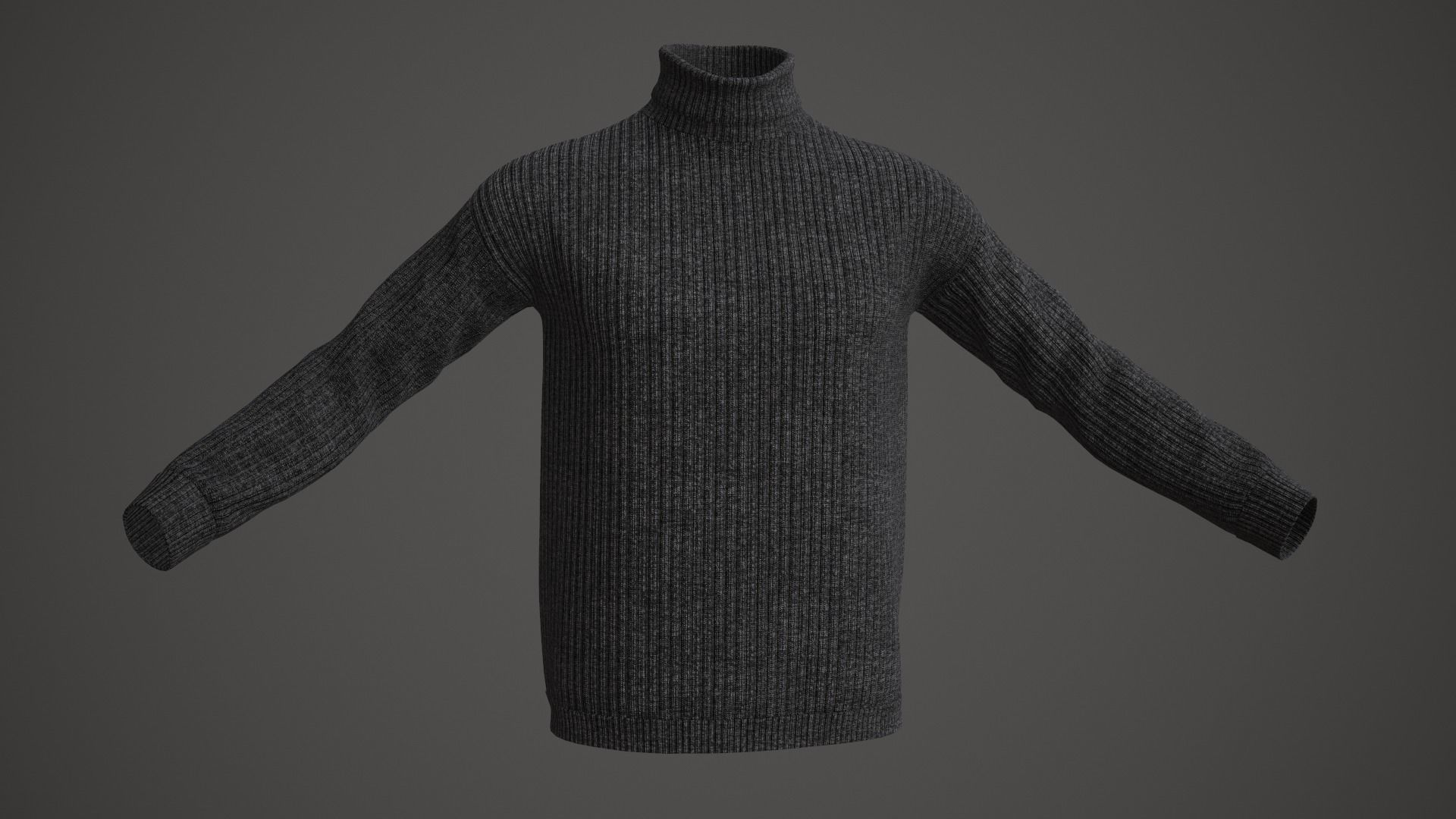 3D model Black sweater VR / AR / low-poly | CGTrader