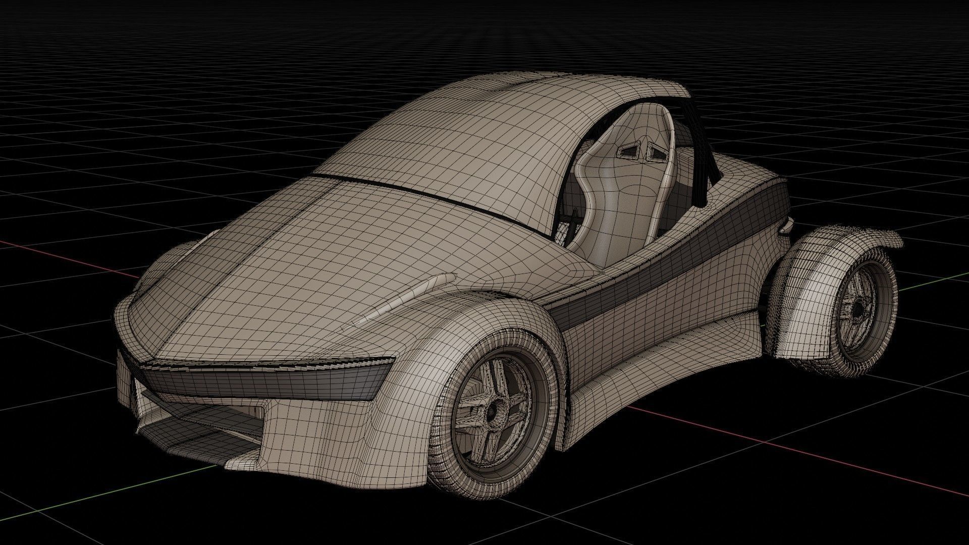 Concept City Car 3D model | CGTrader
