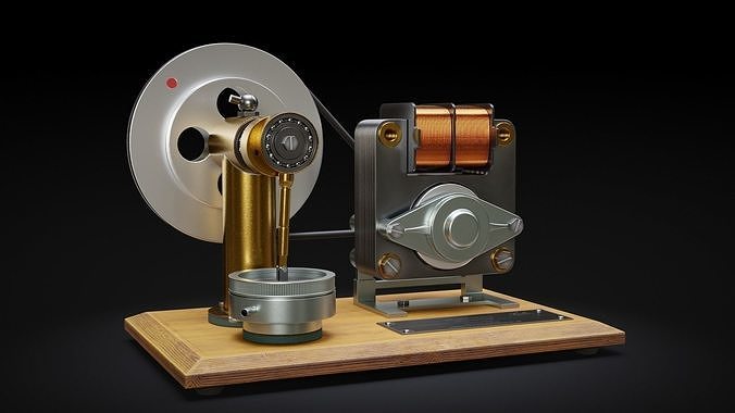 Air Compressor 3D model animated rigged | CGTrader