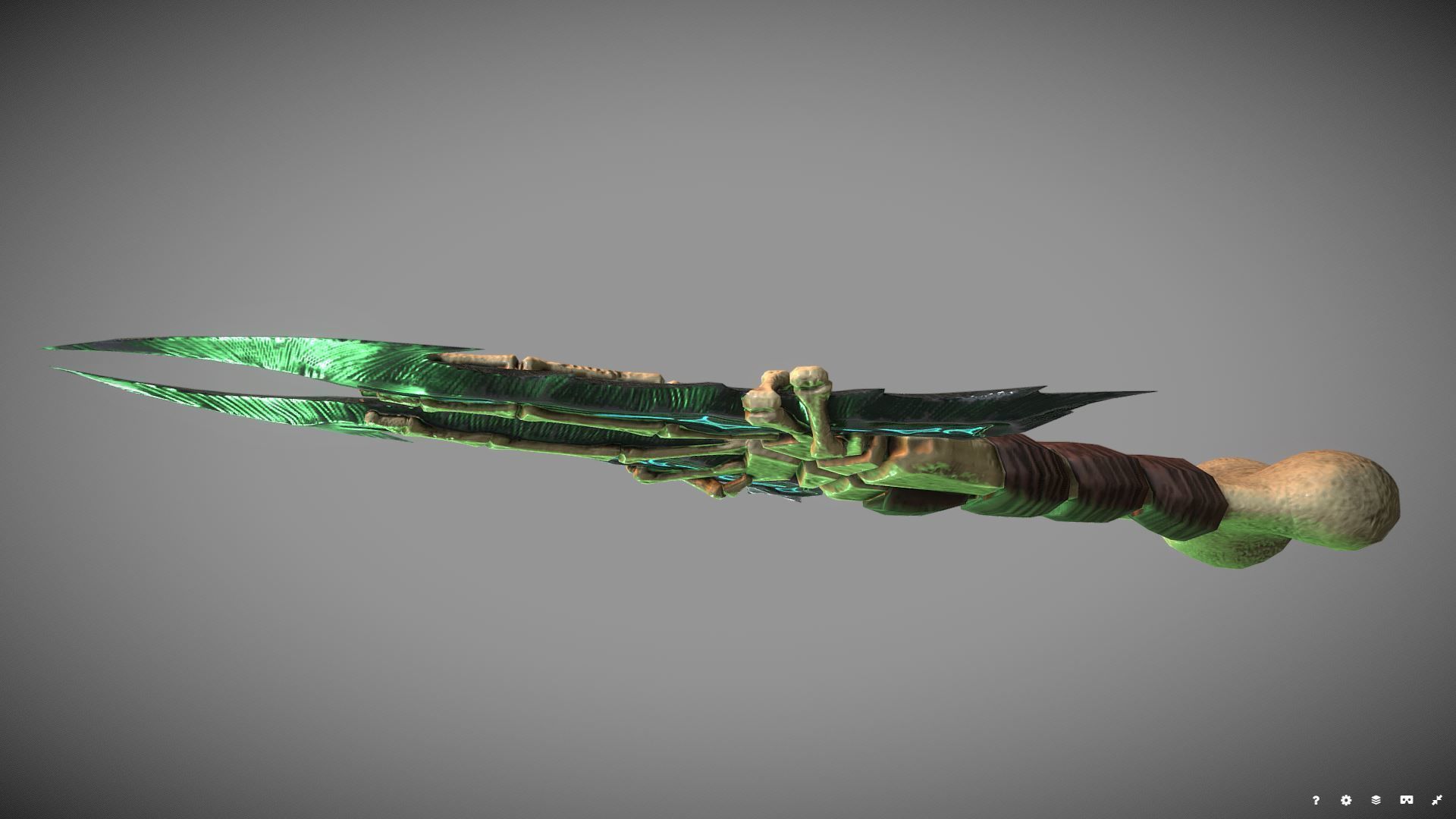 3D model Skeleton dagger VR / AR / low-poly | CGTrader