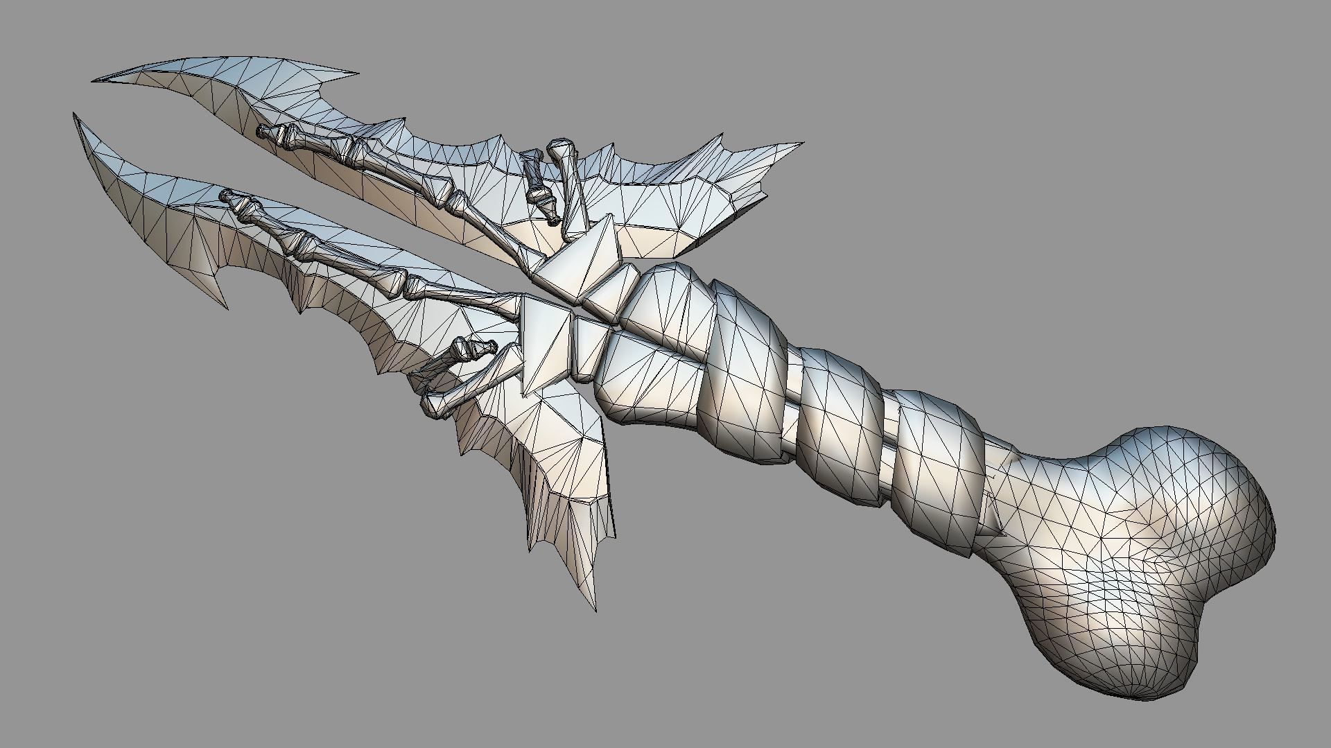 3D model Skeleton dagger VR / AR / low-poly | CGTrader