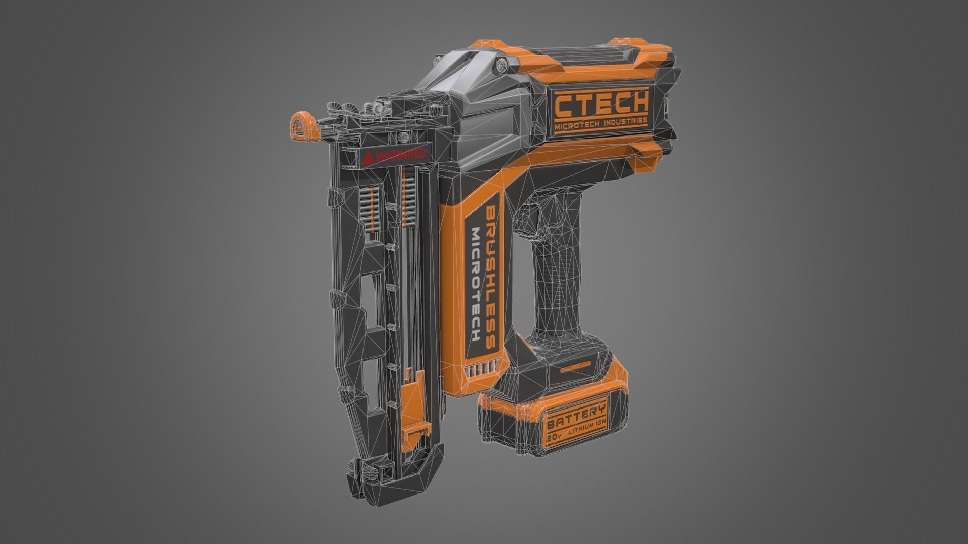 3D model Nail Gun Battery Powered VR / AR / low-poly | CGTrader