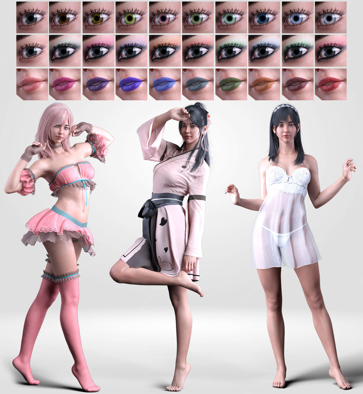 Arini Saya For Genesis 8 Female - DAZ3D - Japanese Girls 3D model animated rigged | CGTrader