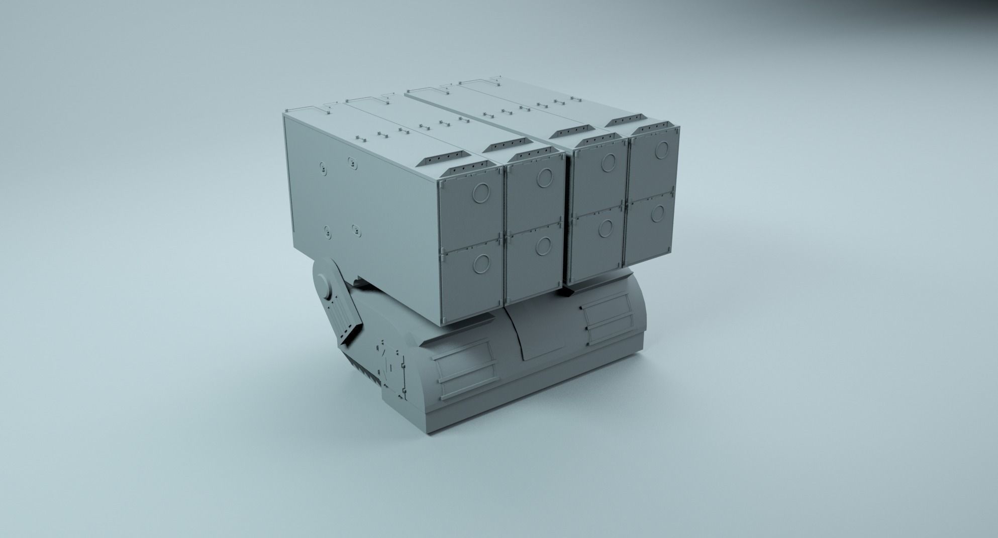 ASROC Anti Submarine Rocket Launcher RUR-5 3D model rigged | CGTrader