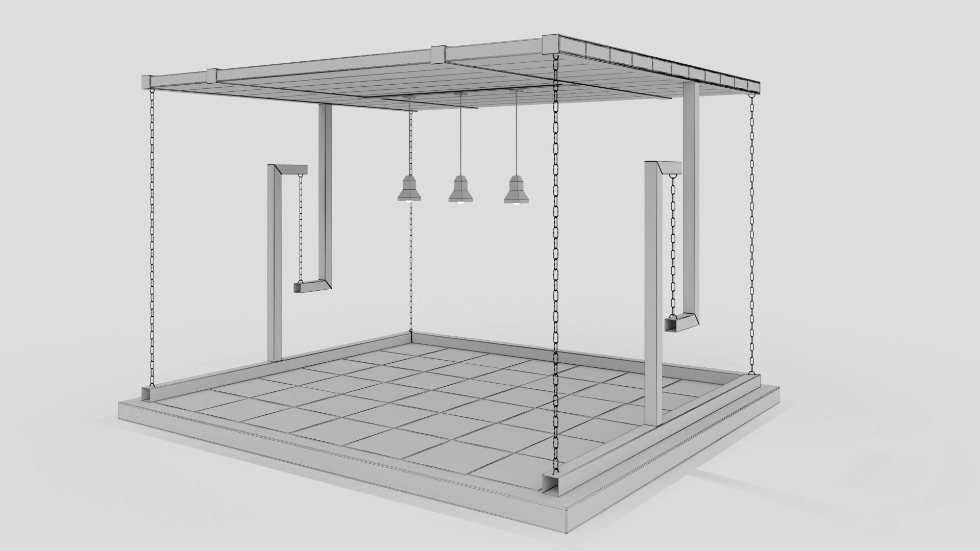 Floating gazebo 3D model | CGTrader
