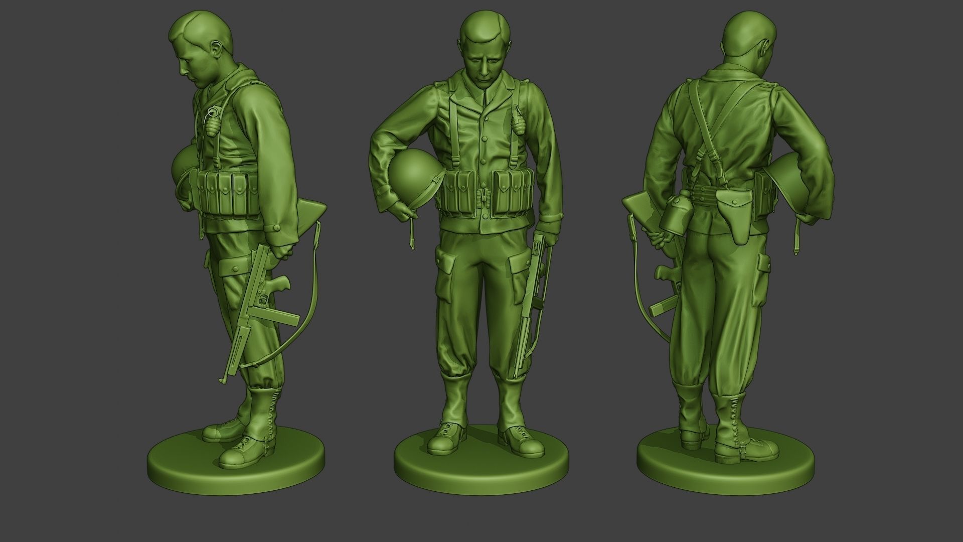 American soldiers ww2 A11 Pack 1 3D Model Collection | CGTrader