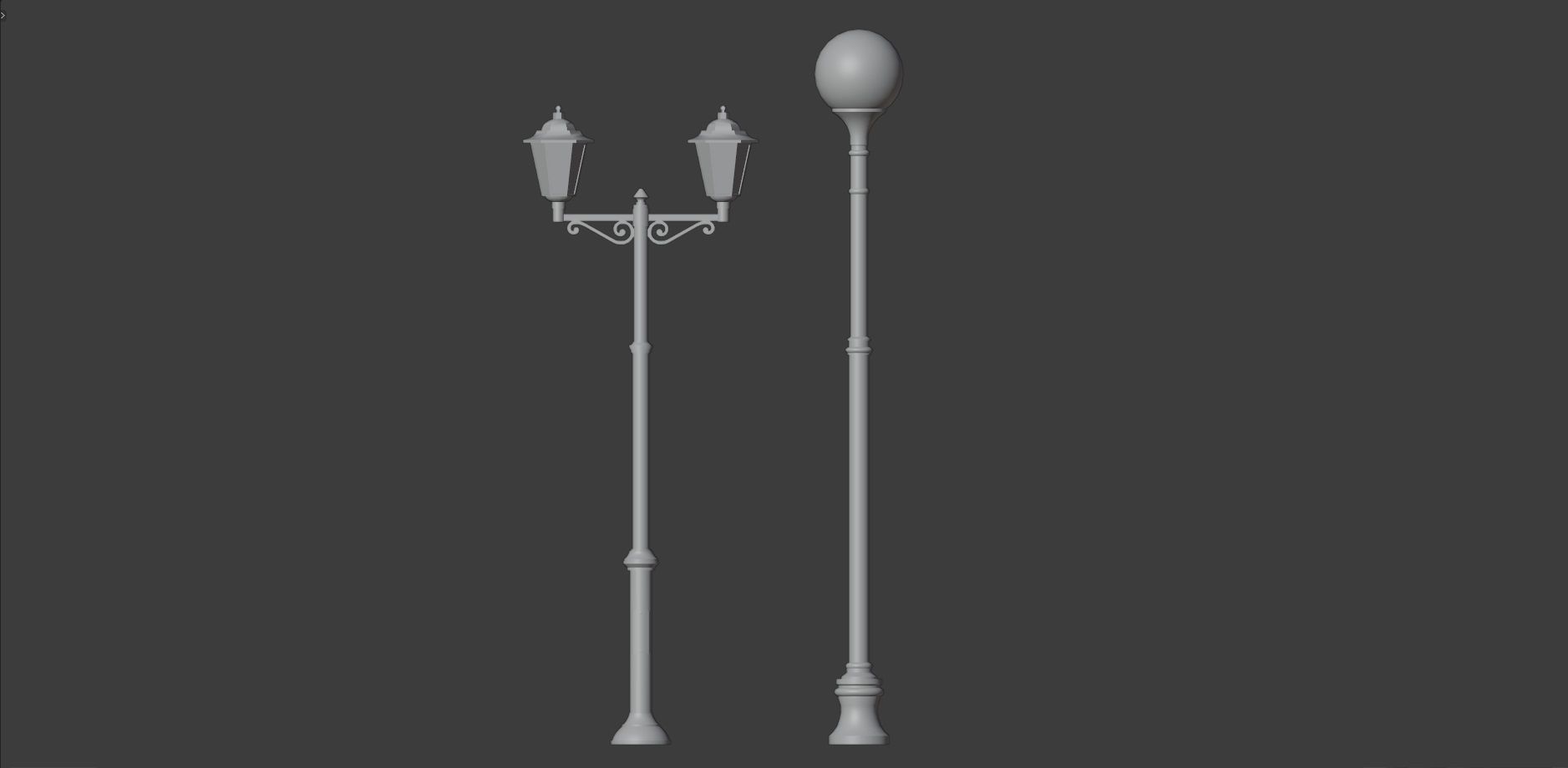 3D model Street Lights - low poly VR / AR / low-poly | CGTrader