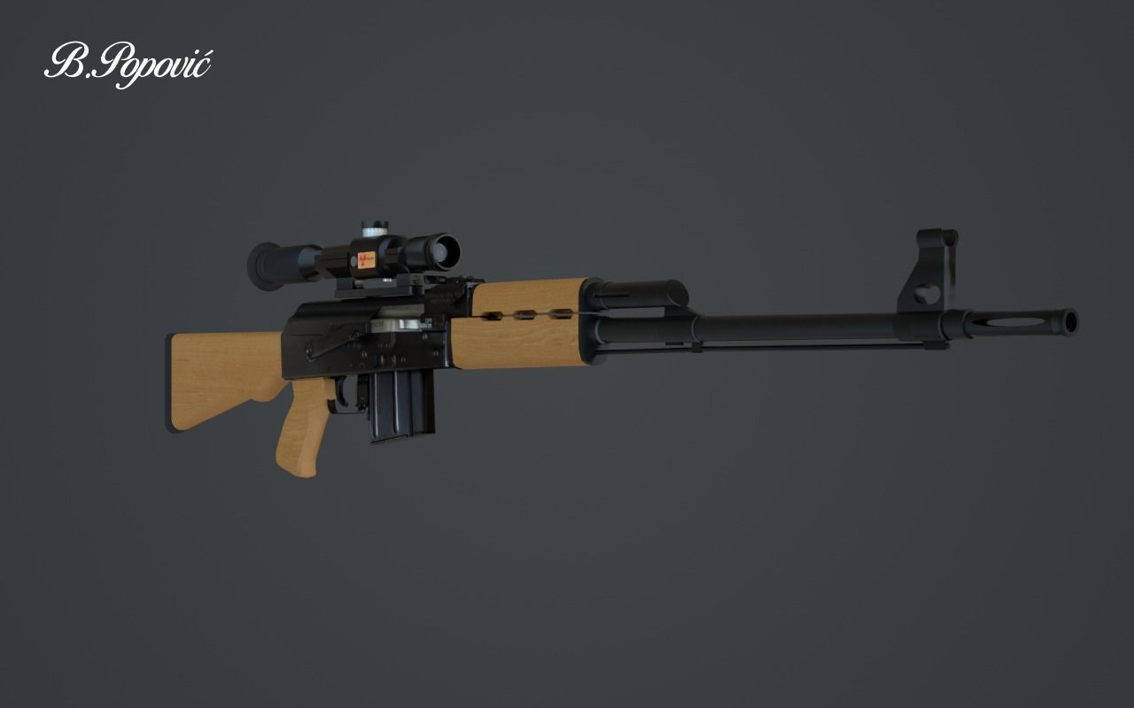 Zastava M76 3D model | CGTrader