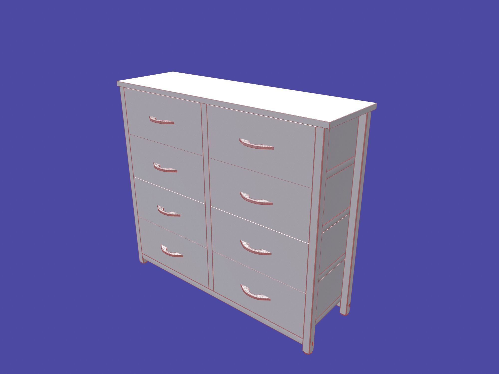 chest of drawers 3D model | CGTrader