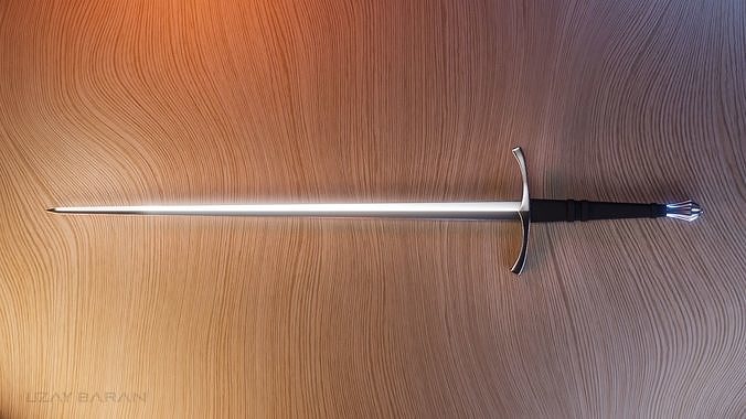 Italian Long Sword 3D model | CGTrader