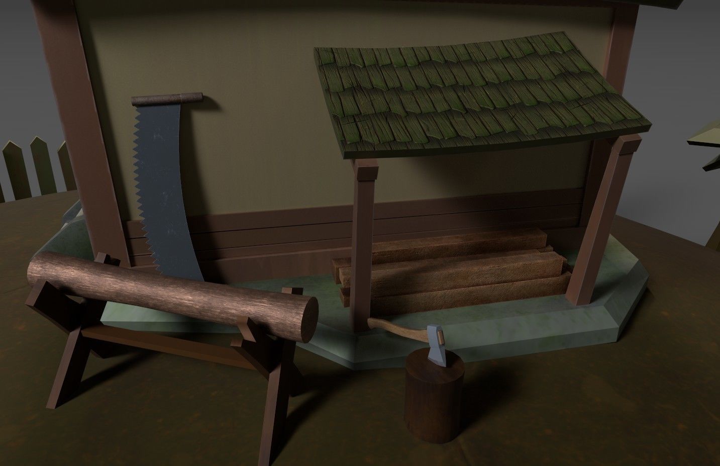 3D model Lumberjack house VR / AR / low-poly | CGTrader