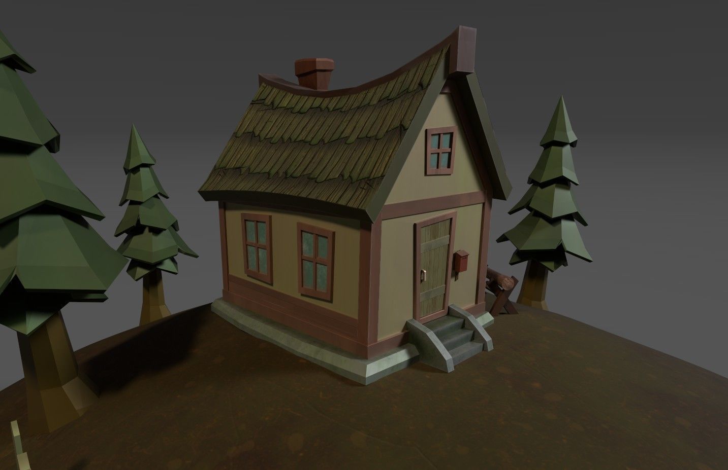 3D model Lumberjack house VR / AR / low-poly | CGTrader