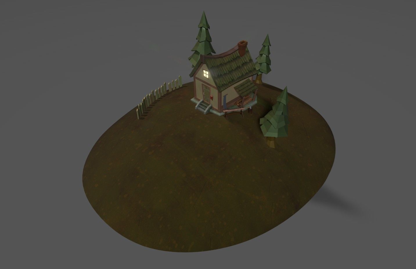 3D model Lumberjack house VR / AR / low-poly | CGTrader