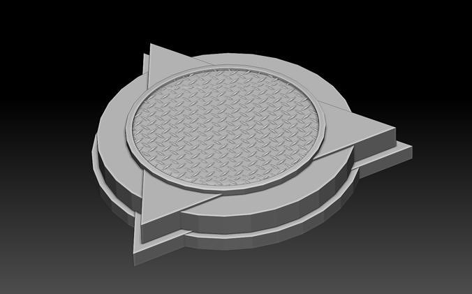 6 DnD figurines base stand foot fantasy steel pack 3D model 3D ...