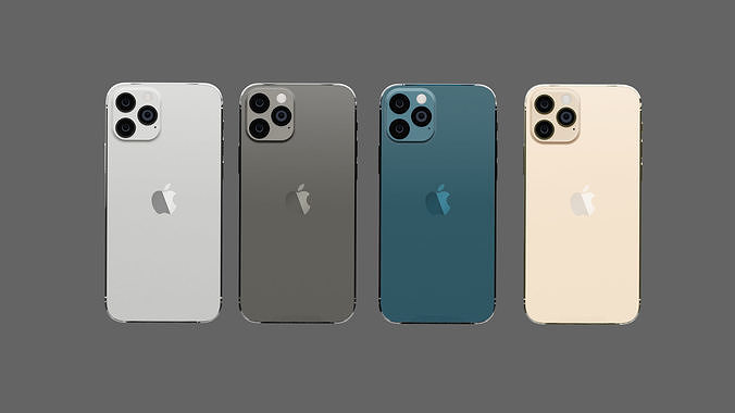 Iphone 12 PRO Modeling Rendering 5COLOR 3D model | CGTrader