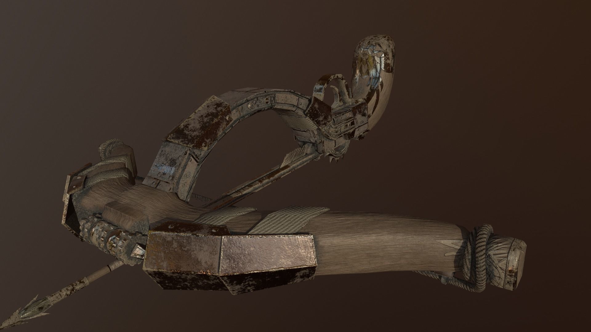 3D model One handed crossbow VR / AR / low-poly rigged animated | CGTrader