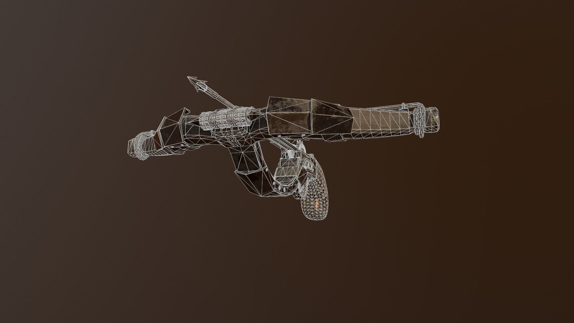 3D model One handed crossbow VR / AR / low-poly rigged animated | CGTrader