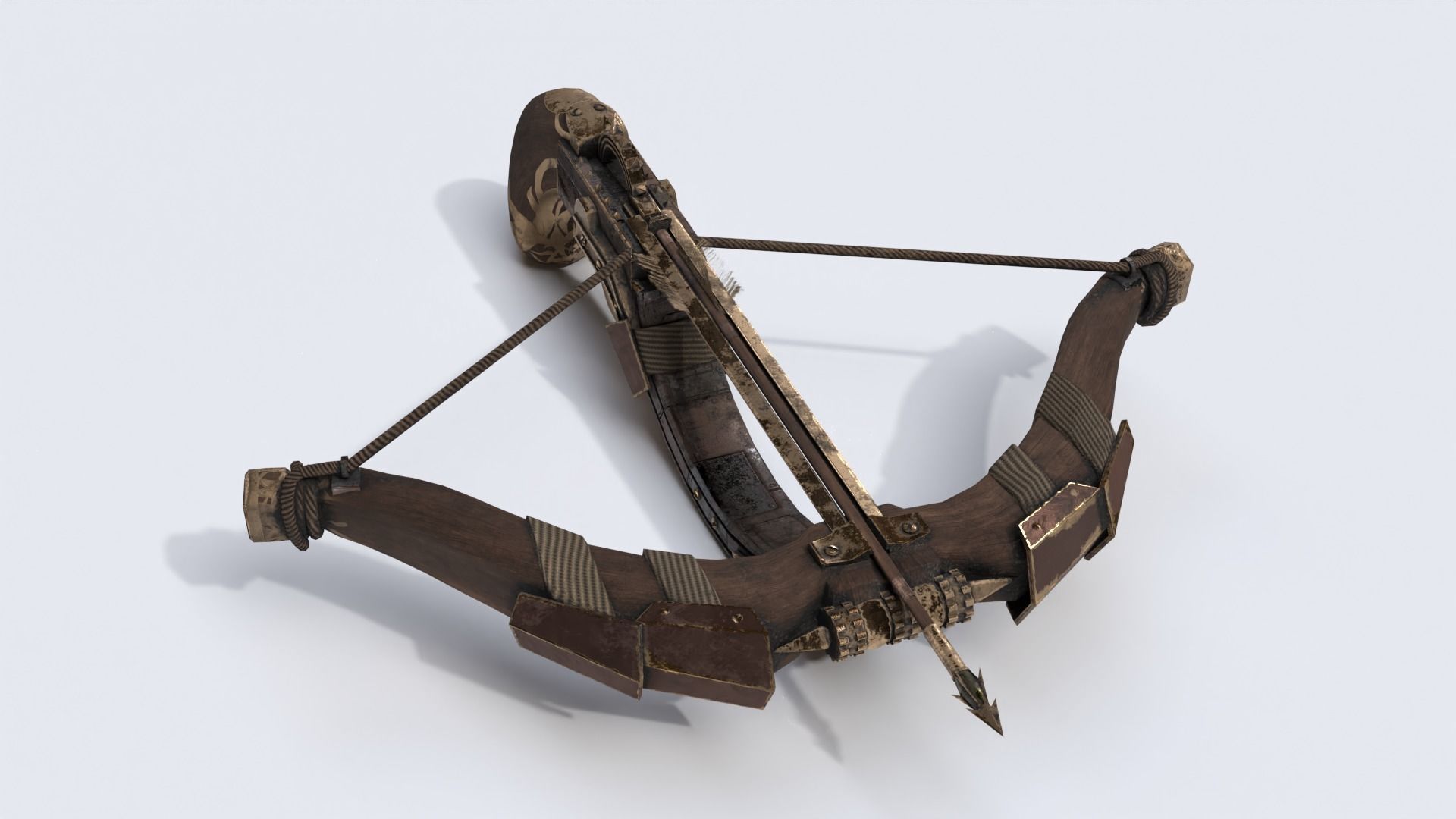 3D model One handed crossbow VR / AR / low-poly rigged animated | CGTrader