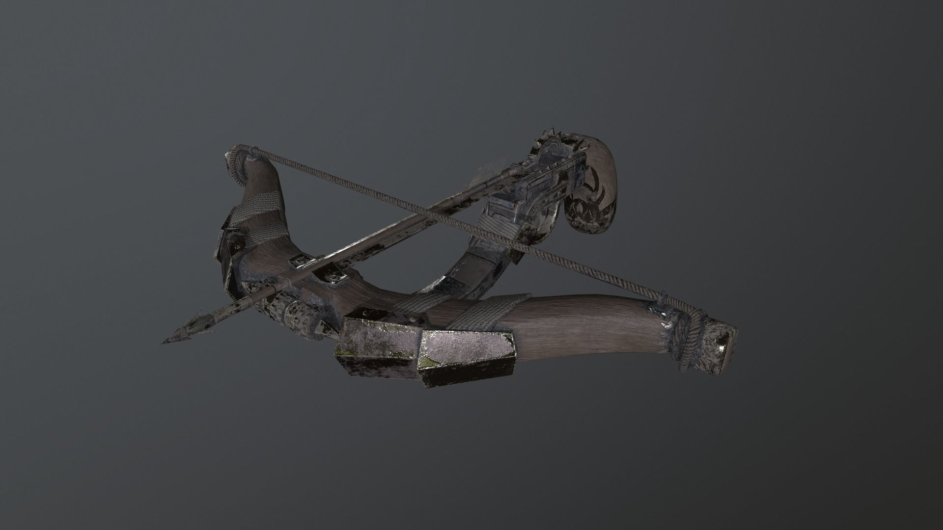 3D model One handed crossbow VR / AR / low-poly rigged animated | CGTrader