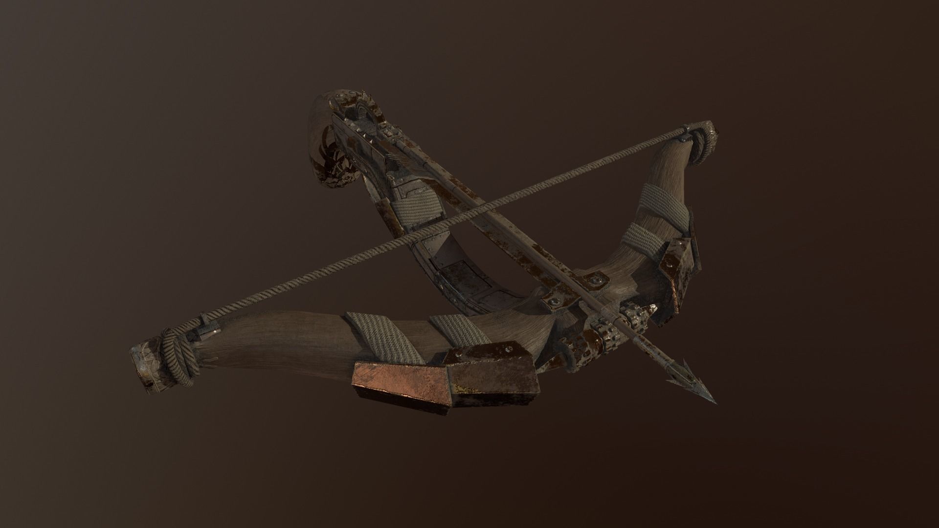 3D model One handed crossbow VR / AR / low-poly rigged animated | CGTrader