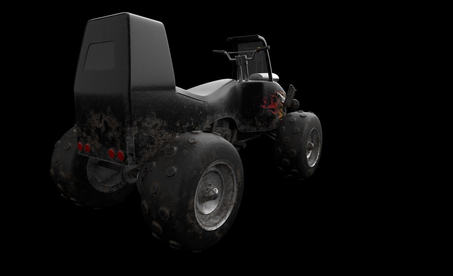 Quad Bike free 3D model | CGTrader