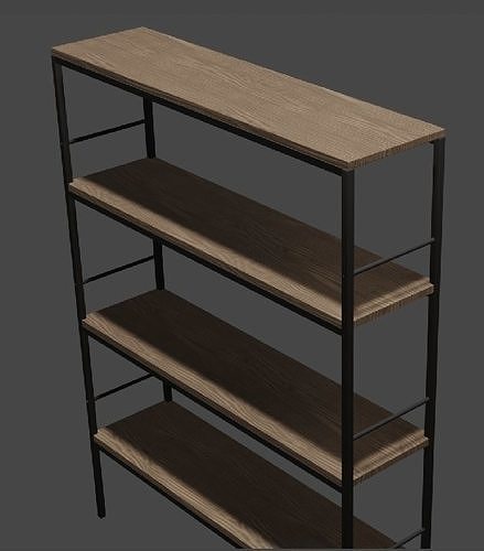 Four-layer industrial wind iron frame free 3D model | CGTrader