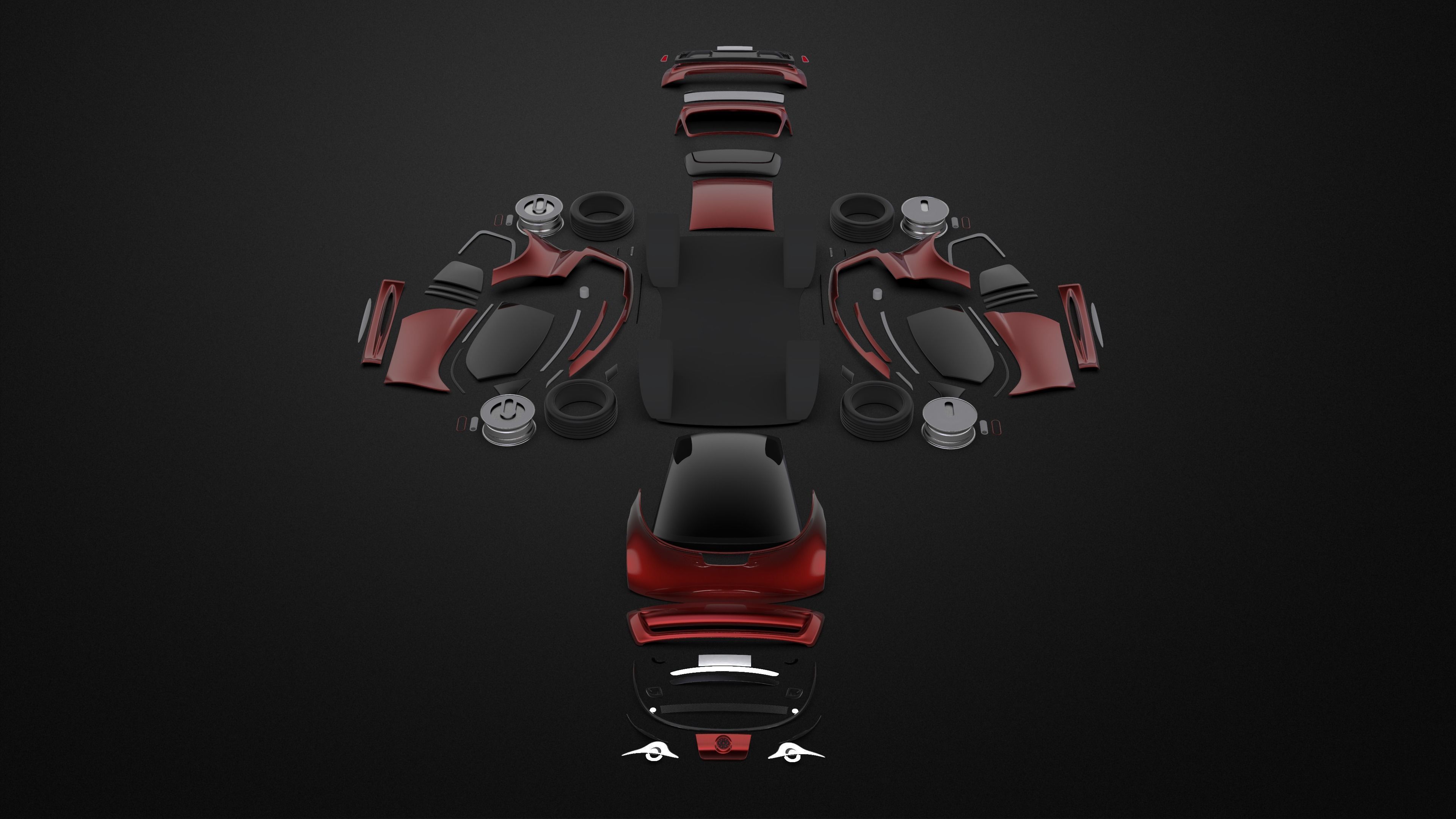 City Car Project Alias Surface CAD 3D Model NURBs and Polygons 3D model ...