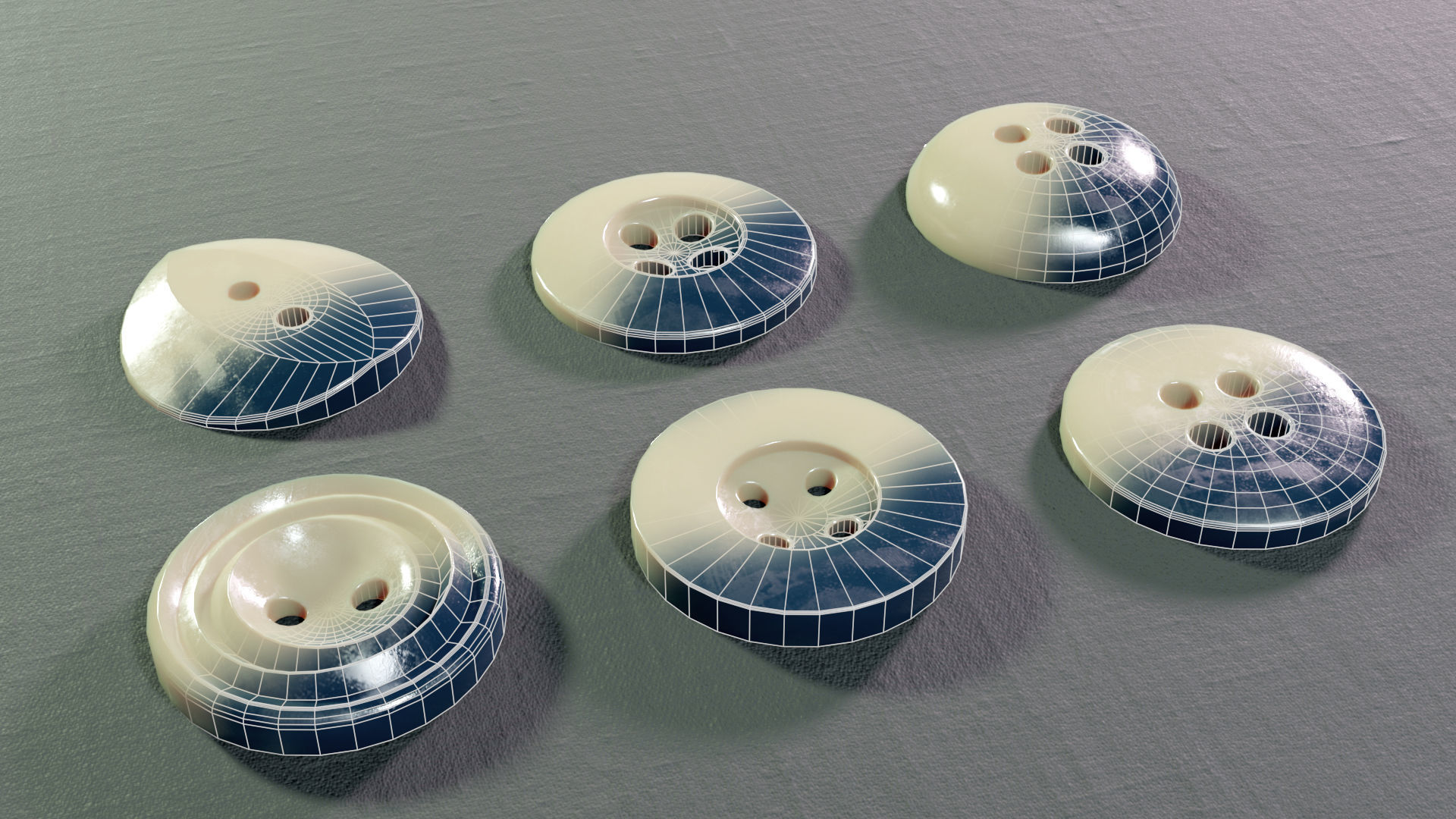 3D model Button Collection buttons VR / AR / low-poly | CGTrader