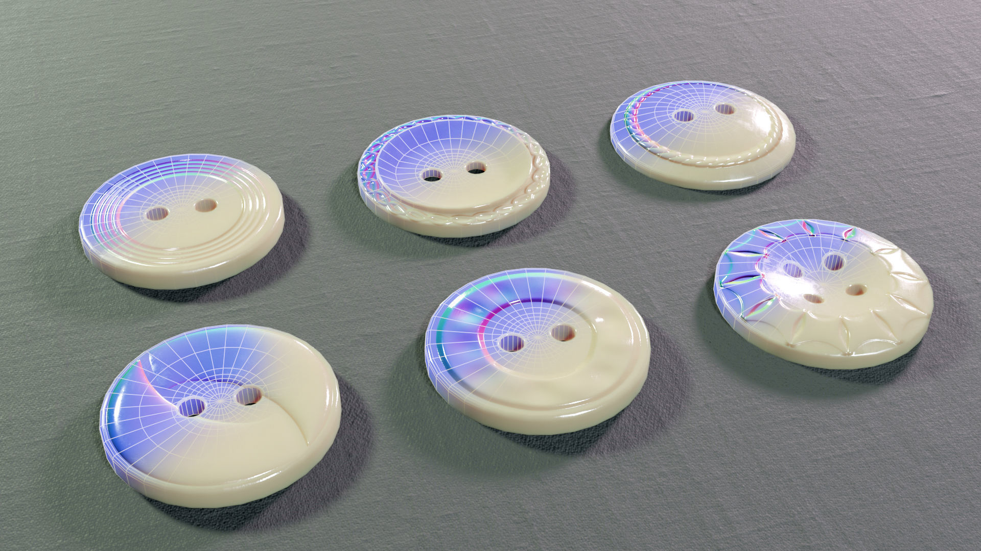 3D model Button Collection buttons VR / AR / low-poly | CGTrader