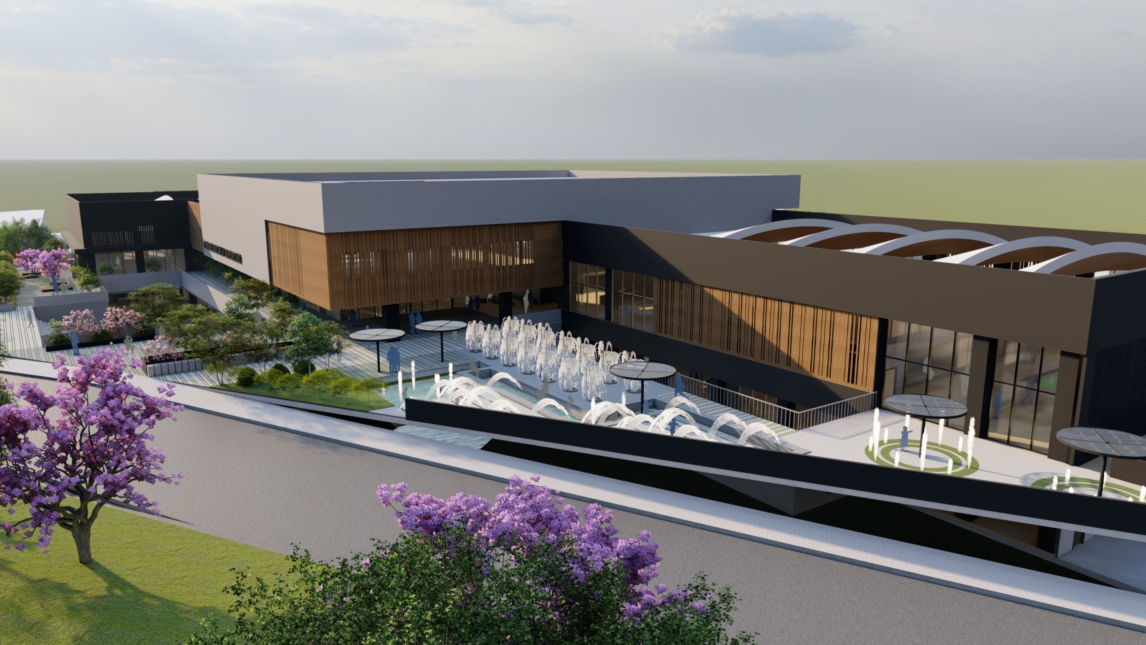 Social Center and Sports Center 3D model | CGTrader