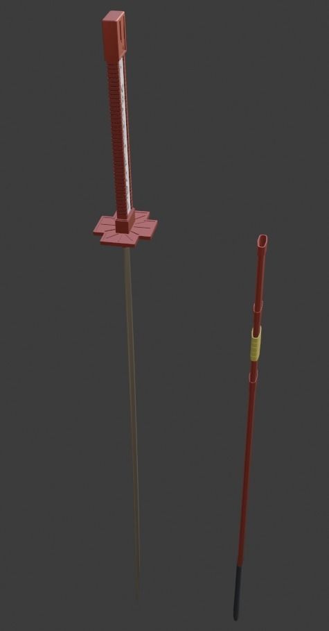 Akames Samurai Sword 3D model | CGTrader