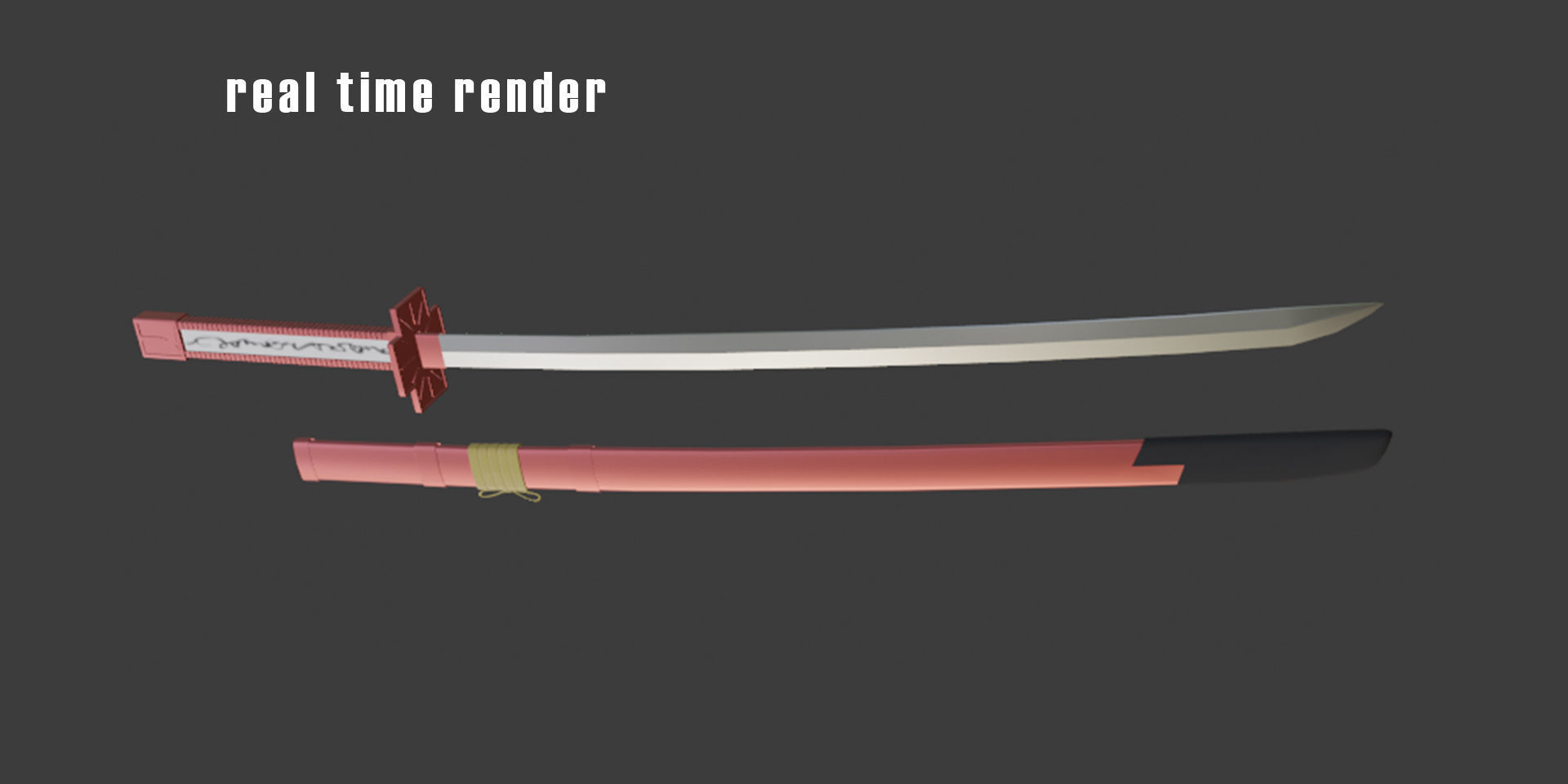 Akames Samurai Sword 3D model | CGTrader