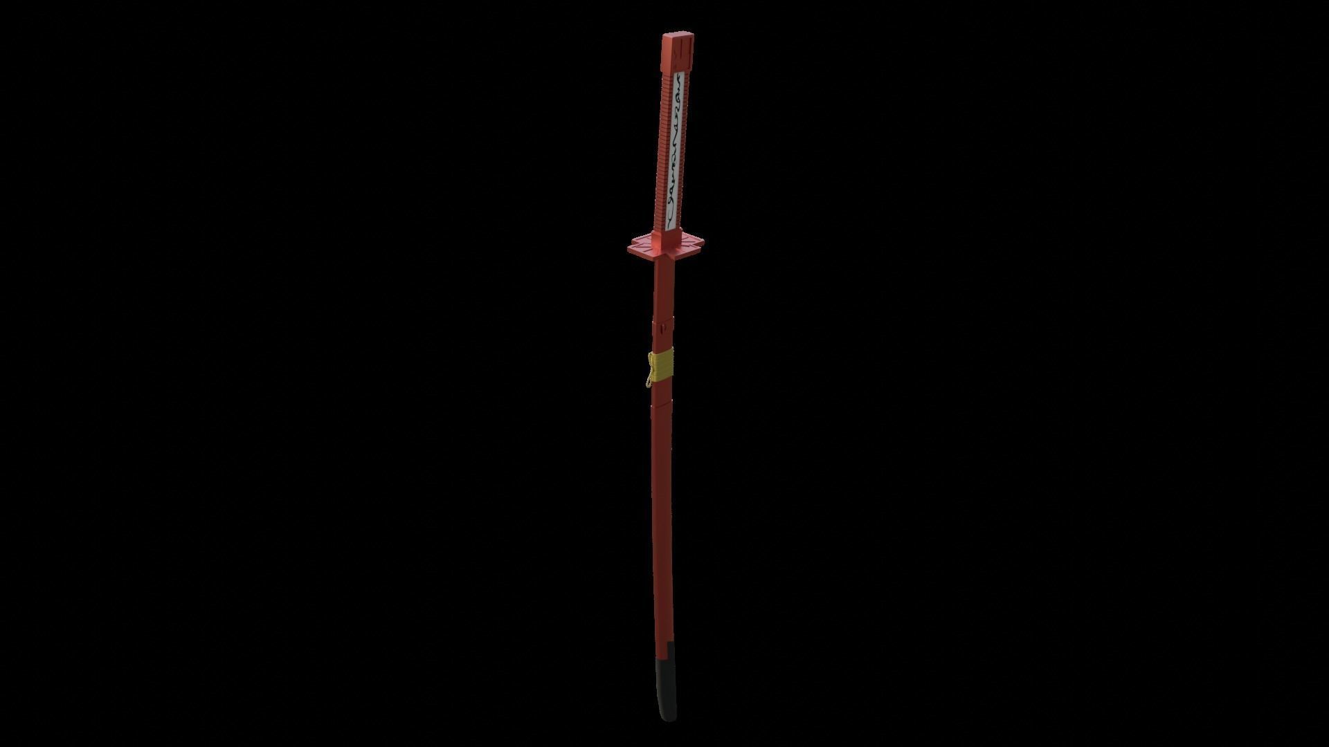 Akames Samurai Sword 3D model | CGTrader