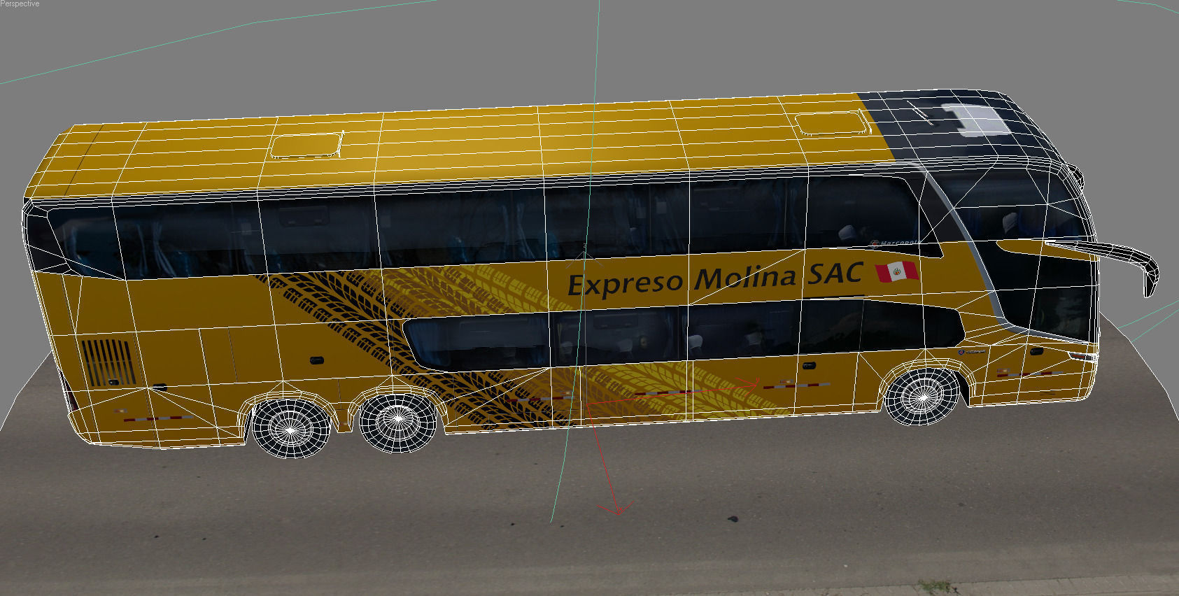 3D model Marcopolo Paradiso 1800DD Expreso Molina SAC VR / AR / low-poly rigged | CGTrader