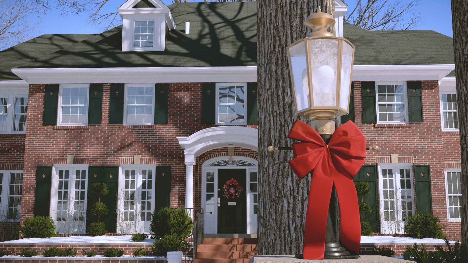 Home Alone Cinema Scene Old House Decoration McCallister 3D model ...