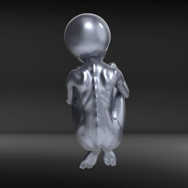 Alien in a Jar 3D model 3D printable | CGTrader
