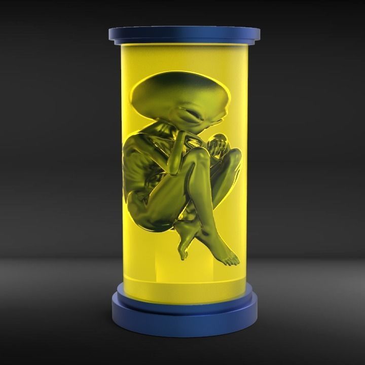 Alien in a Jar 3D model 3D printable | CGTrader