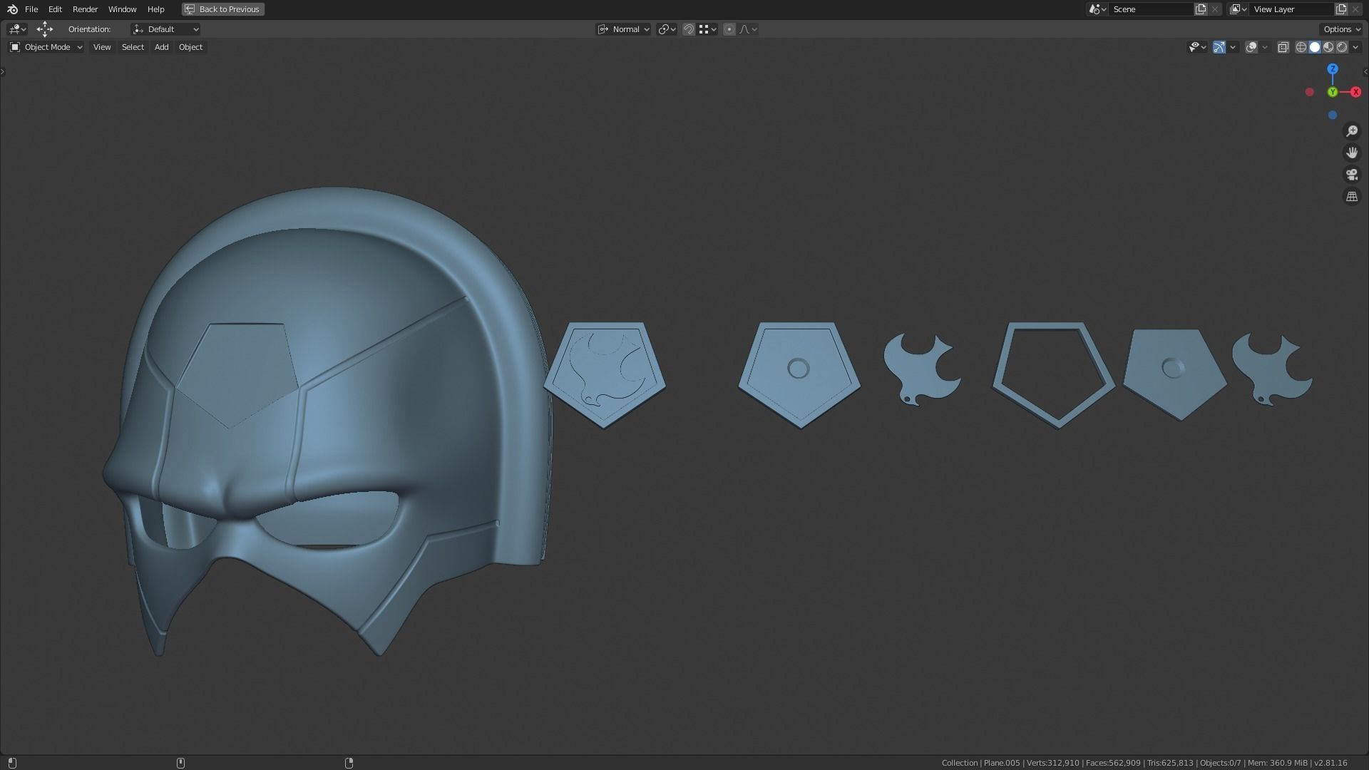 Peacemaker Helmet DC 3D model 3D printable | CGTrader
