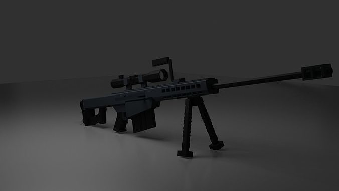 3D model Barrett M82A1 VR / AR / low-poly | CGTrader